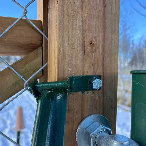 Fully Adjustable Gate Post Side Brace | For T-Post or Wood Post – Fence ...